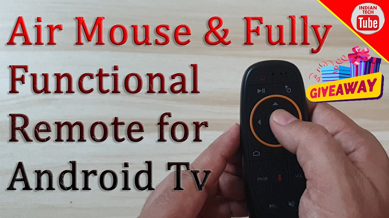 Air mouse Remote for Android TV Review | Giveaway - YouTube