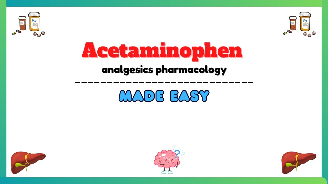 Paracetamol (acetaminophen) pharmacology, clinical pharmacology ...