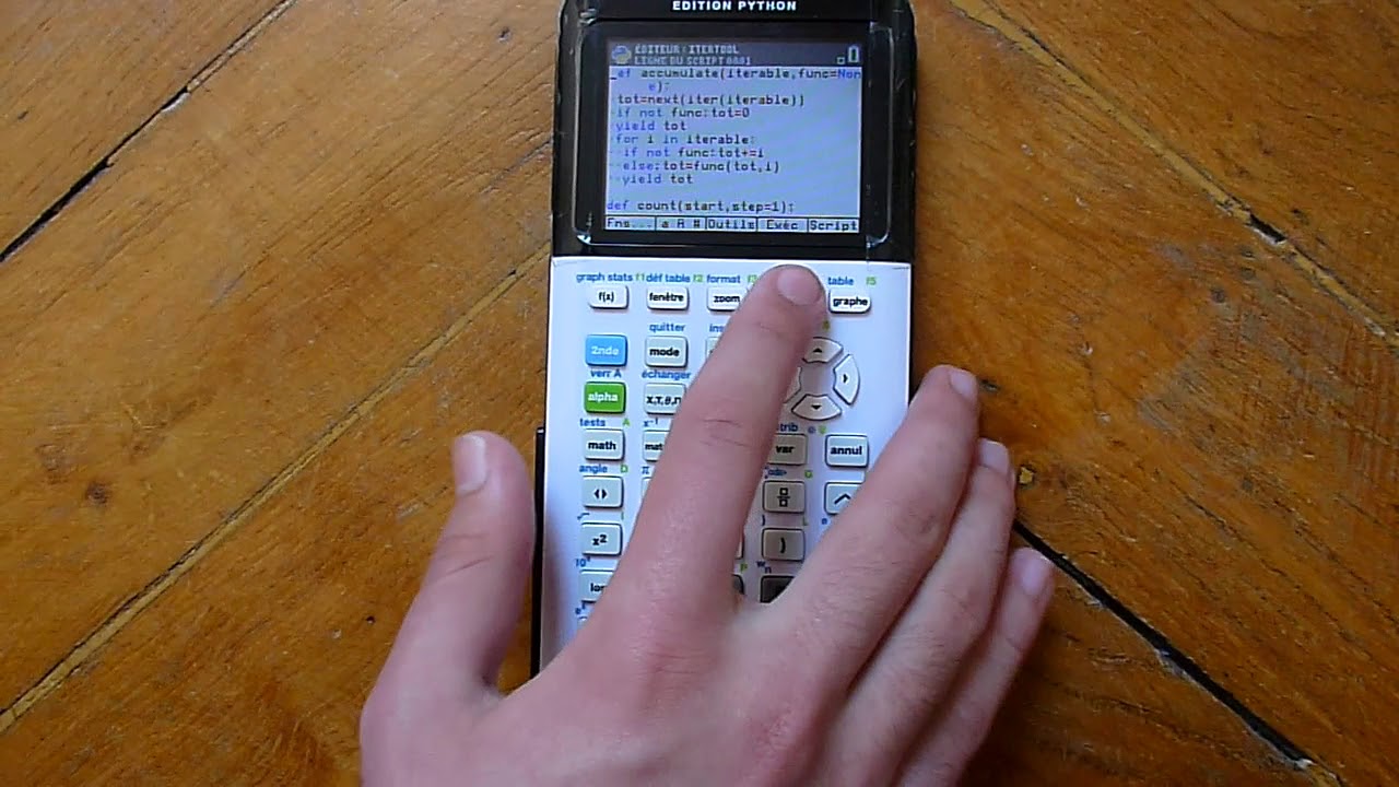 Tutoriel TI-83-Premium CE : Application Python - YouTube