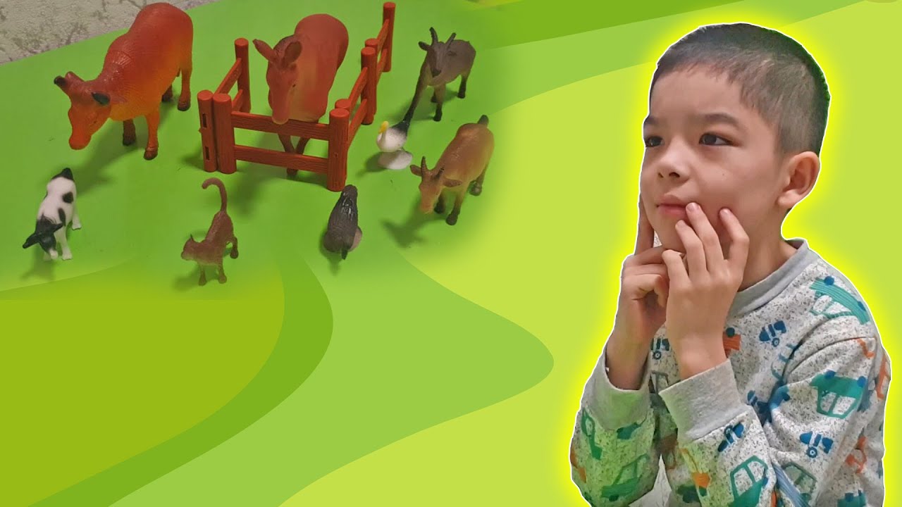 Horse, goat, cow, cat | Yusuf and FARM ANIMALS - YouTube