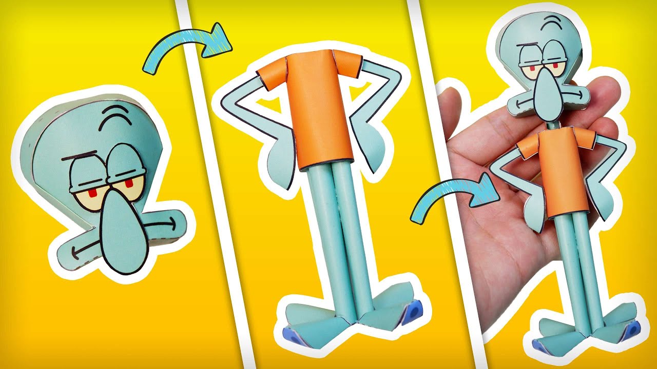 Creating a Realistic Paper Squidward: A Step-by-Step Guide | SpongeBob ...