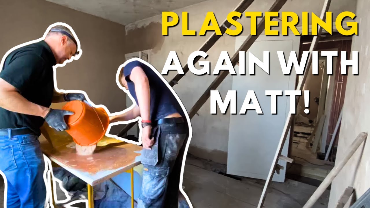 Plastering is hard work! - YouTube