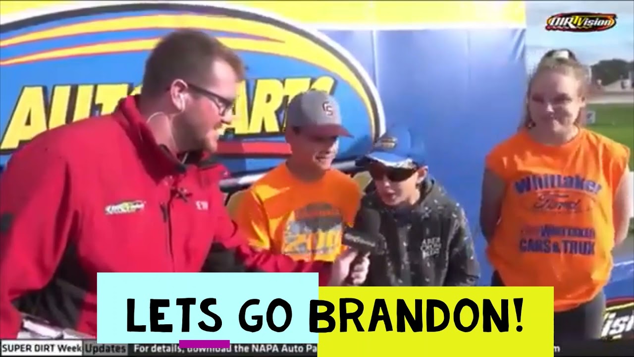 "Drivers Start Your Engines....LETS GO BRANDON!": Kid Trolls Announcer ...