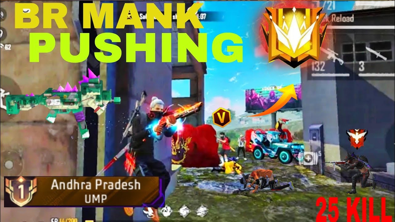 BR MANK PUSHING GAME PLAY 25 KILL😱 - YouTube