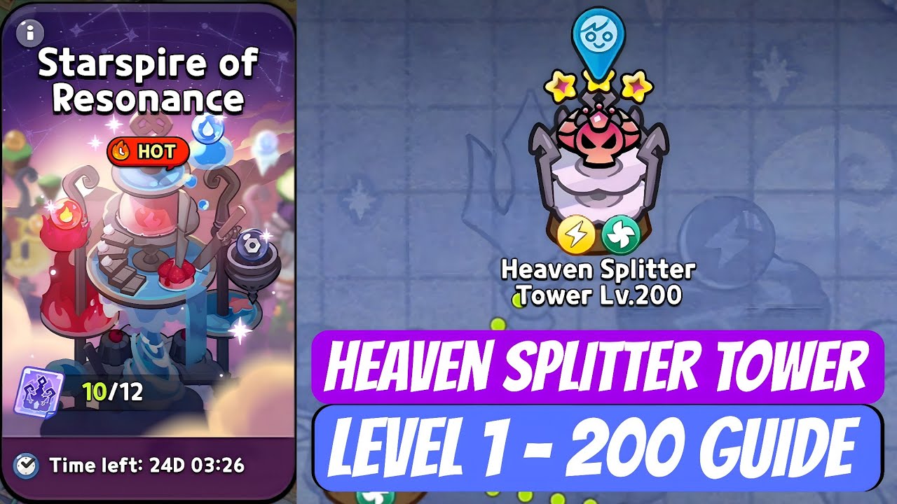 Starspire of Resonance HEAVEN SPLITTER TOWER Level 1 - 200 Full Guide I ...