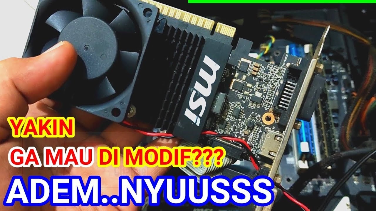 Cara mengatasi suhu panas Vga Nvidia GT710 dan Sejenisnya - YouTube
