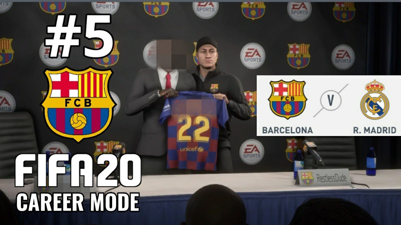 FIFA 20 | FC Barcelona Career Mode Ep.5 | Winter Signing! Facing Real ...