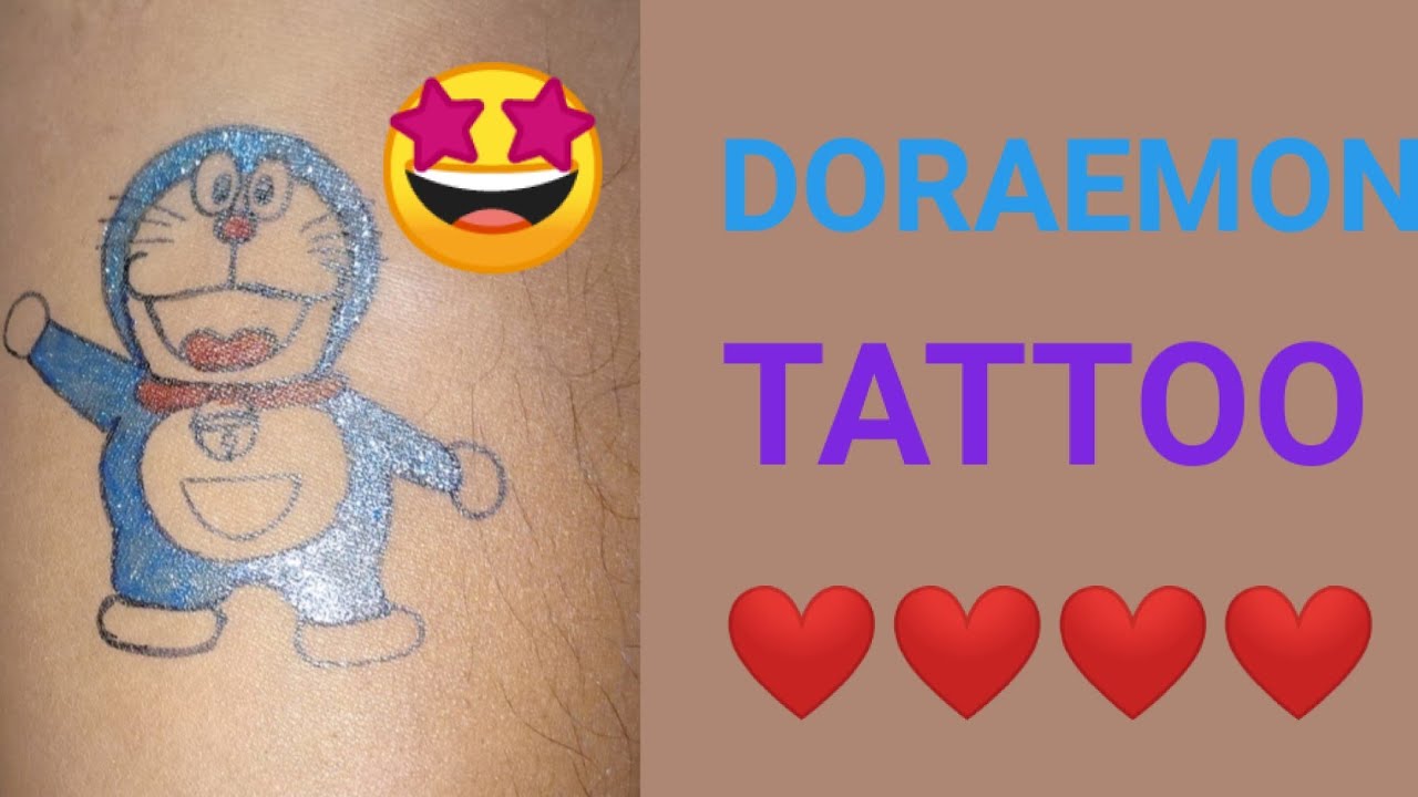 😘 How to draw DORAEMON 💕tattoo💕 - YouTube