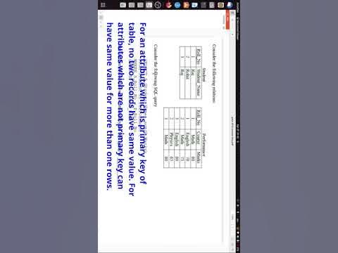 Difference between primary key attribute and non key attributes in a ...