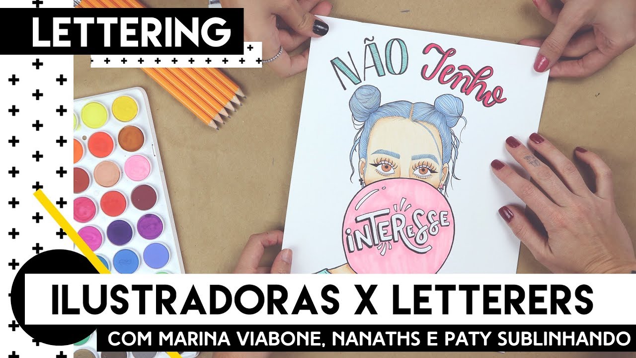 Collab de Lettering e Ilustração com Marina Viabone, Nanaths e ...