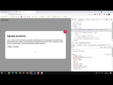 ¿Como crear ventana modal con JavaScript, HTML y CSS? - YouTube