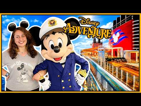 Embarking on Disney's NEWEST & BIGGEST Cruise Ship! 🚢  DISNEY ADVENTURE Day 1