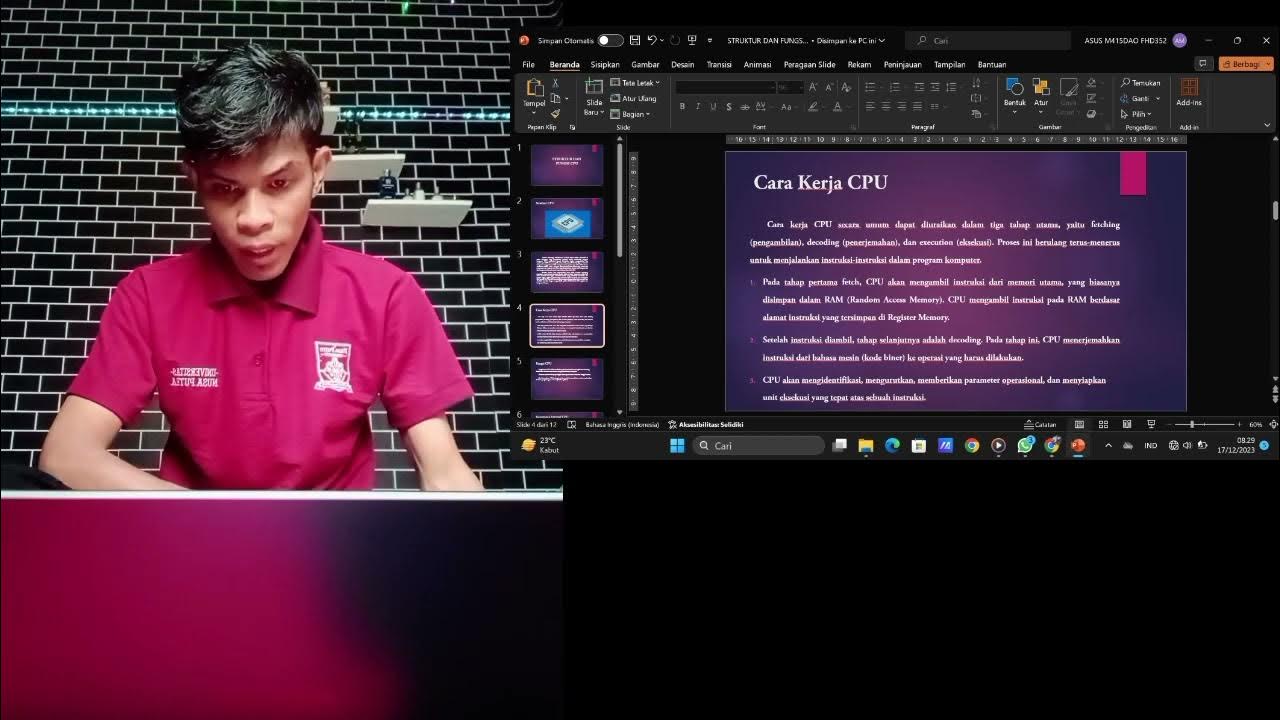 Tugas Presentasi Struktur Dan Fungsi CPU - YouTube