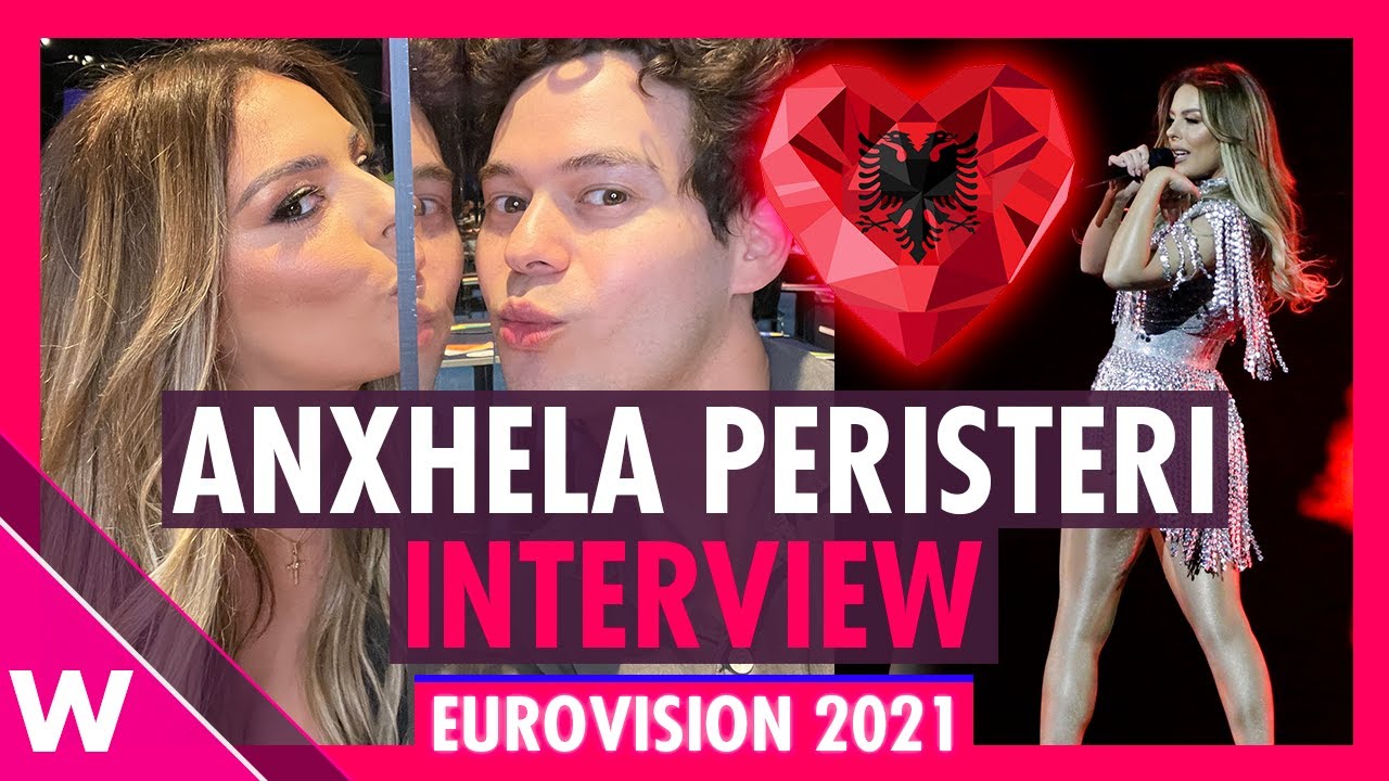 Anxhela Peristeri (Albania) interview @ Eurovision 2021 second ...