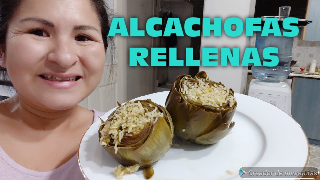 ALCACHOFAS RELLENAS / ENGINAR DOLMASI /PERUANA VIVIENDO EN TURQUIA ...