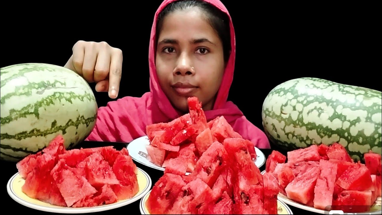 Watermelon Eating Very Tasty & Healthy I At a Time Eat 3 Watermelon ...