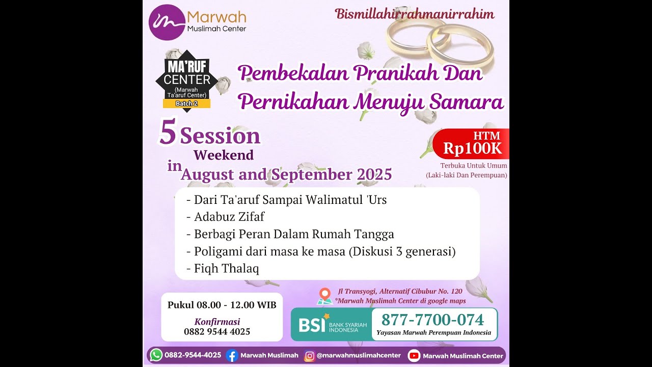 Ma'ruf session II : Adabuz Zifaf ( Adab Malam Pertama ), Ust Dody ...