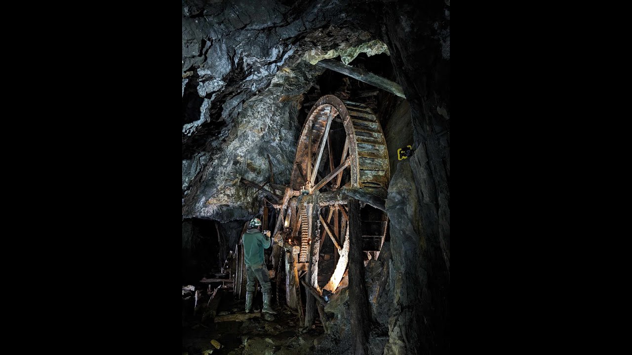 18th century metal mine with full waterwheel left abandoned in 1903 ...