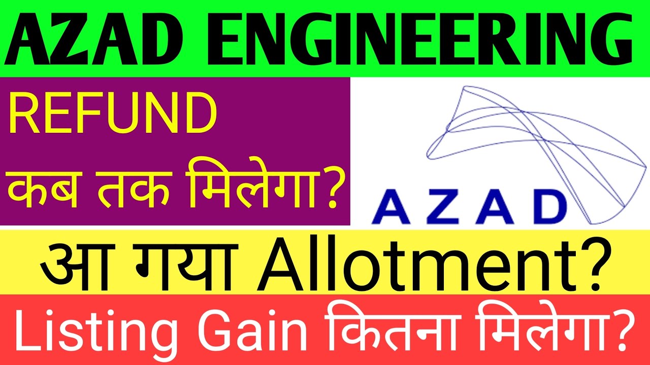 Azad Engineering Ipo Allotment Status 🔴 Azad Engineering Ipo 🔴 Azad ...