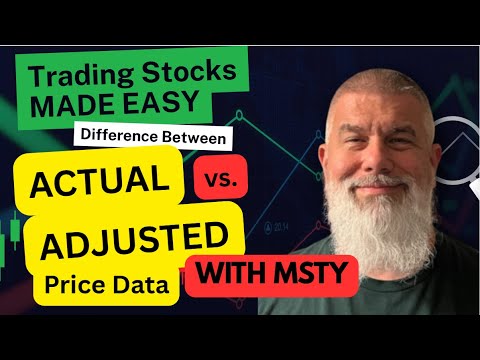 WHICH TO USE? The ACTUAL or ADJUSTED CHART for MSTY? - YouTube