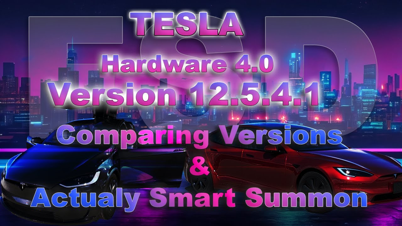 New Tesla FSD 12.5.4.1 Comparison and Smart Summon Improvements - YouTube