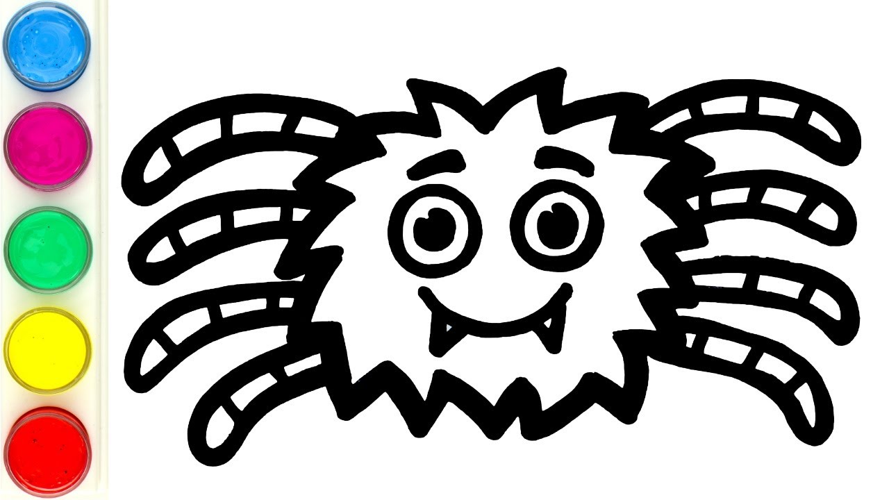 How to Draw and Paint a Spider | Drawing, Painting, Coloring Animals ...