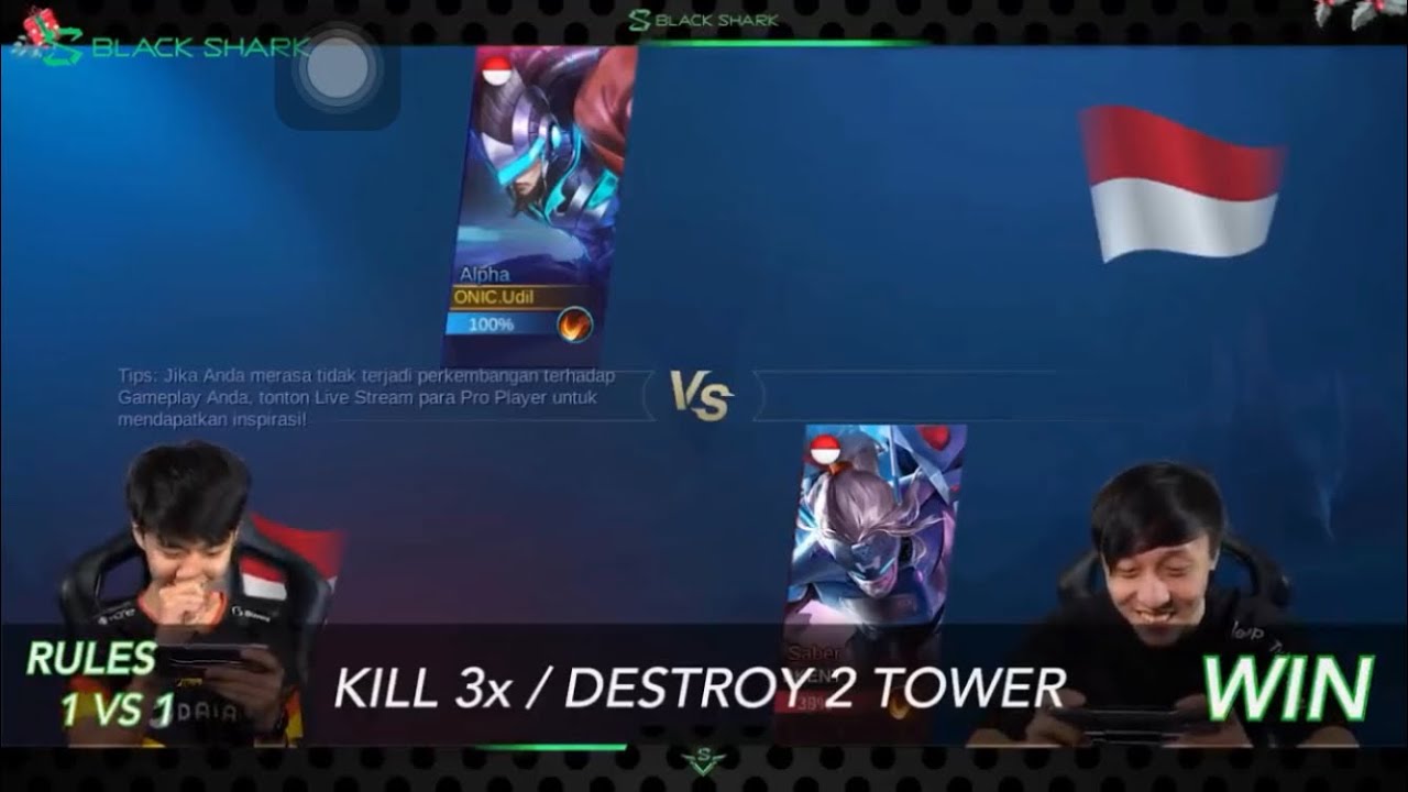 ONIC UDIL VS BKENT 1v1 PRO PLAYER LWN YOUTUBER | MOBILE LEGEND - YouTube