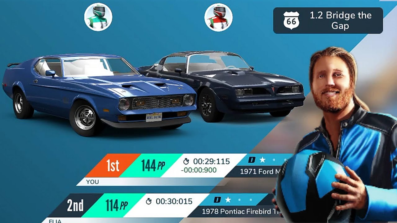 1971 ford mustang mach 1 VS 1978 pontiac firebird trans am race ...