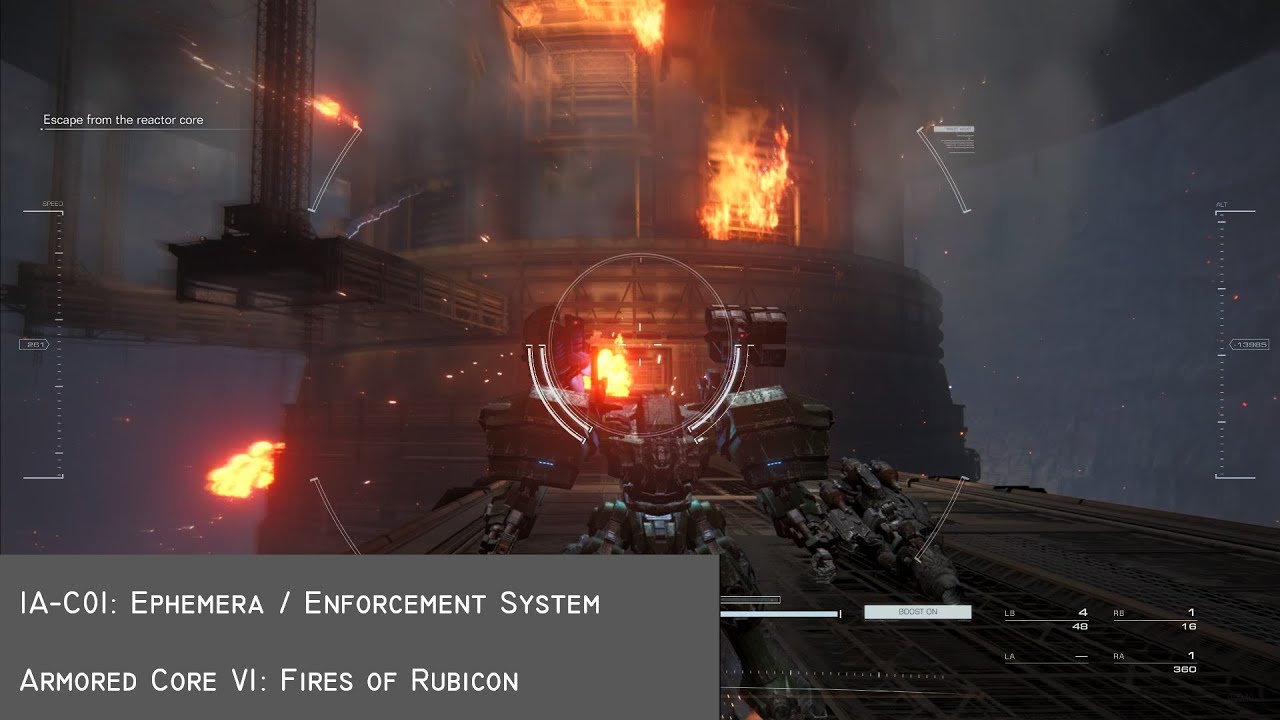 IA-C01: EPHEMERA / Enforcement System Boss Fight - Armored Core VI ...