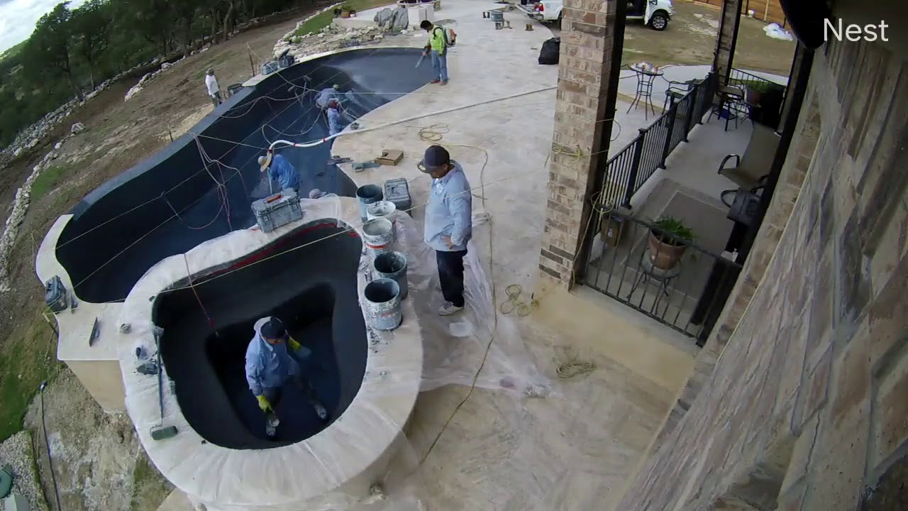 Pebble Technology Pool Installation - New Braunfels, Texas - YouTube