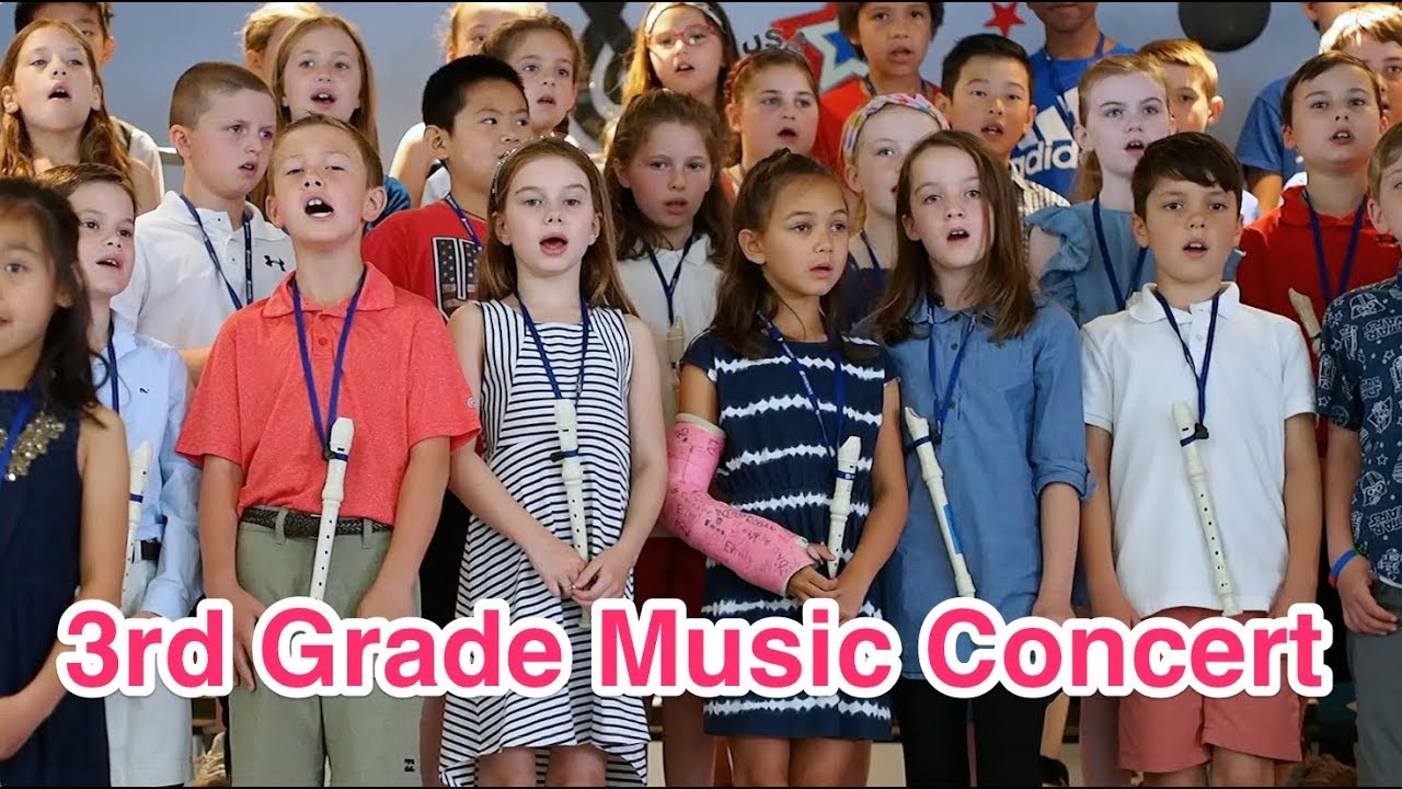 Elliott's 3rd Grade Concert Cunningham School - YouTube