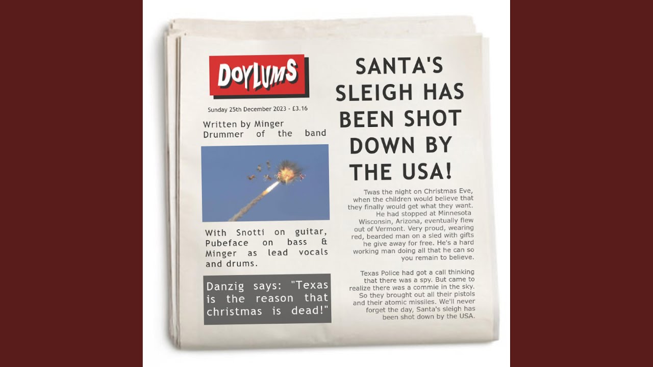 Santa's Sleigh Has Been Shot Down (By The USA) - YouTube