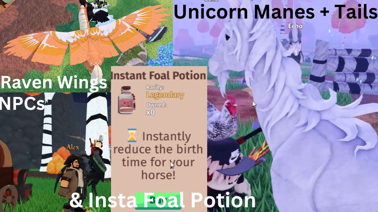 Raven Wings, Easier Progression, Buffed Spawns & More - Horse Life ...