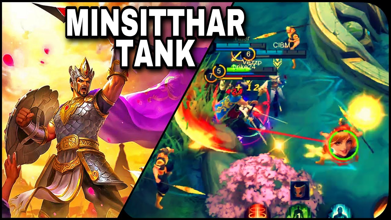 MINSITTHAR TANK BEST BUILD - CLASSIC GAME BUT HARDER THAN RANK? - MLBB ...