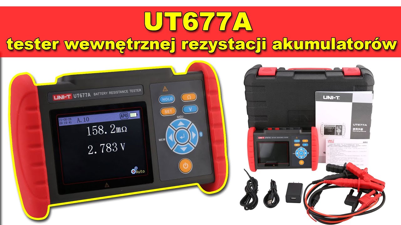 UT677a tester akumulator rezystancji wewnetrznej akumulatora baterii ...