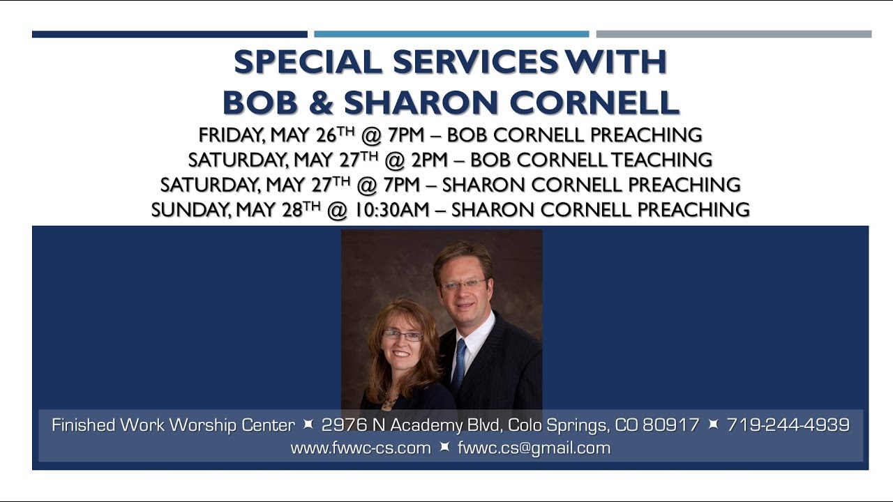 Special Service w/ Sharon Cornell - Sunday, May 28th, 2017 - "Rejoice ...