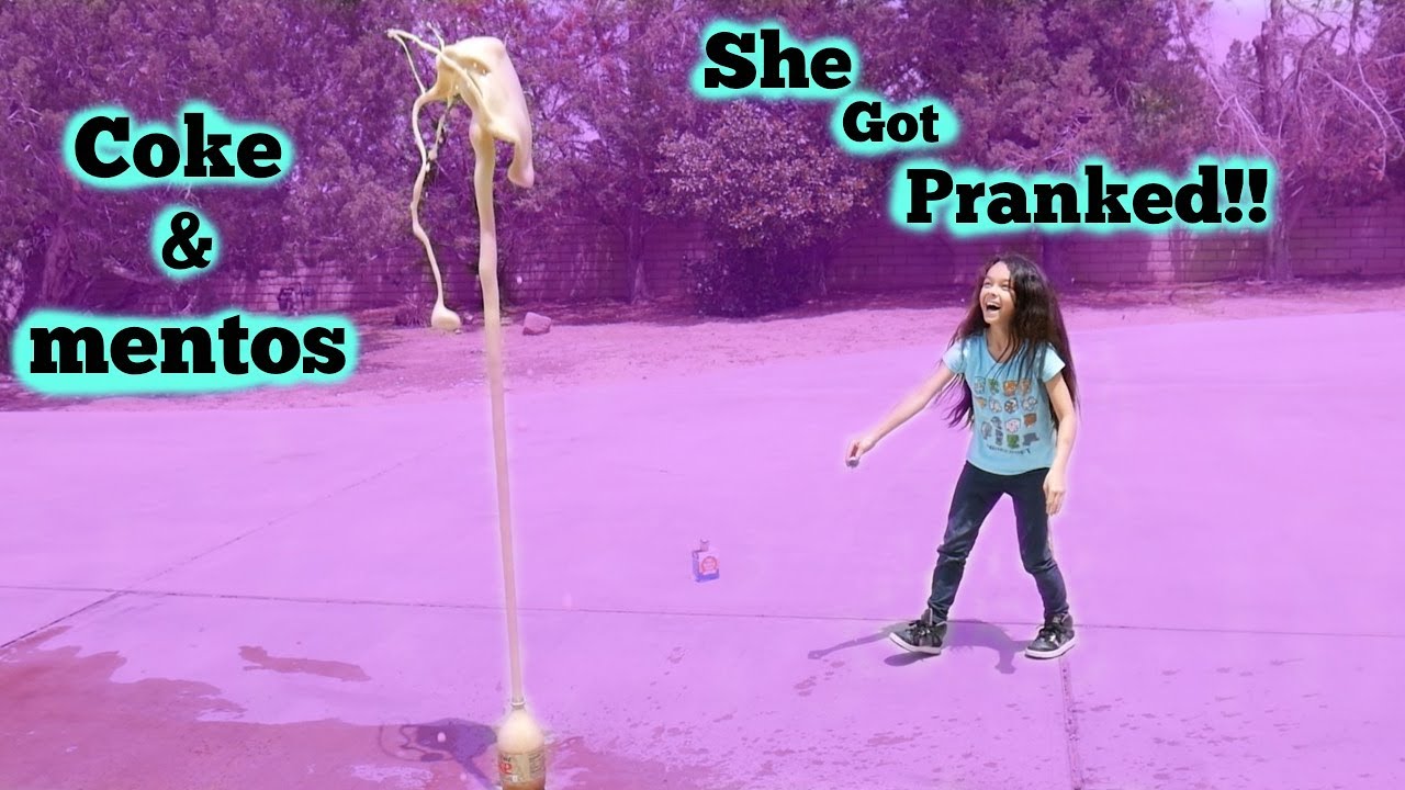 COKE AND MENTOS PRANK!!! - YouTube