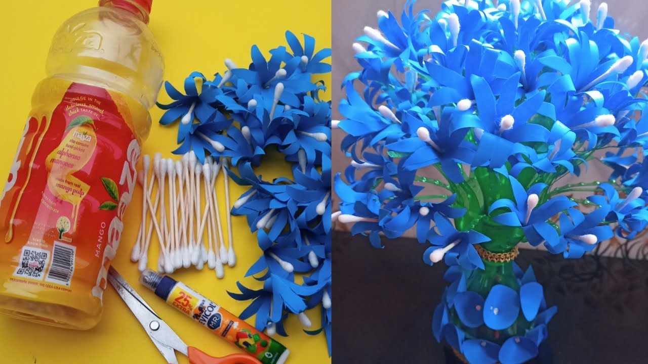 Simple And Easy Flower base With Flowers/DIY/#shorts#ytshorts# ...
