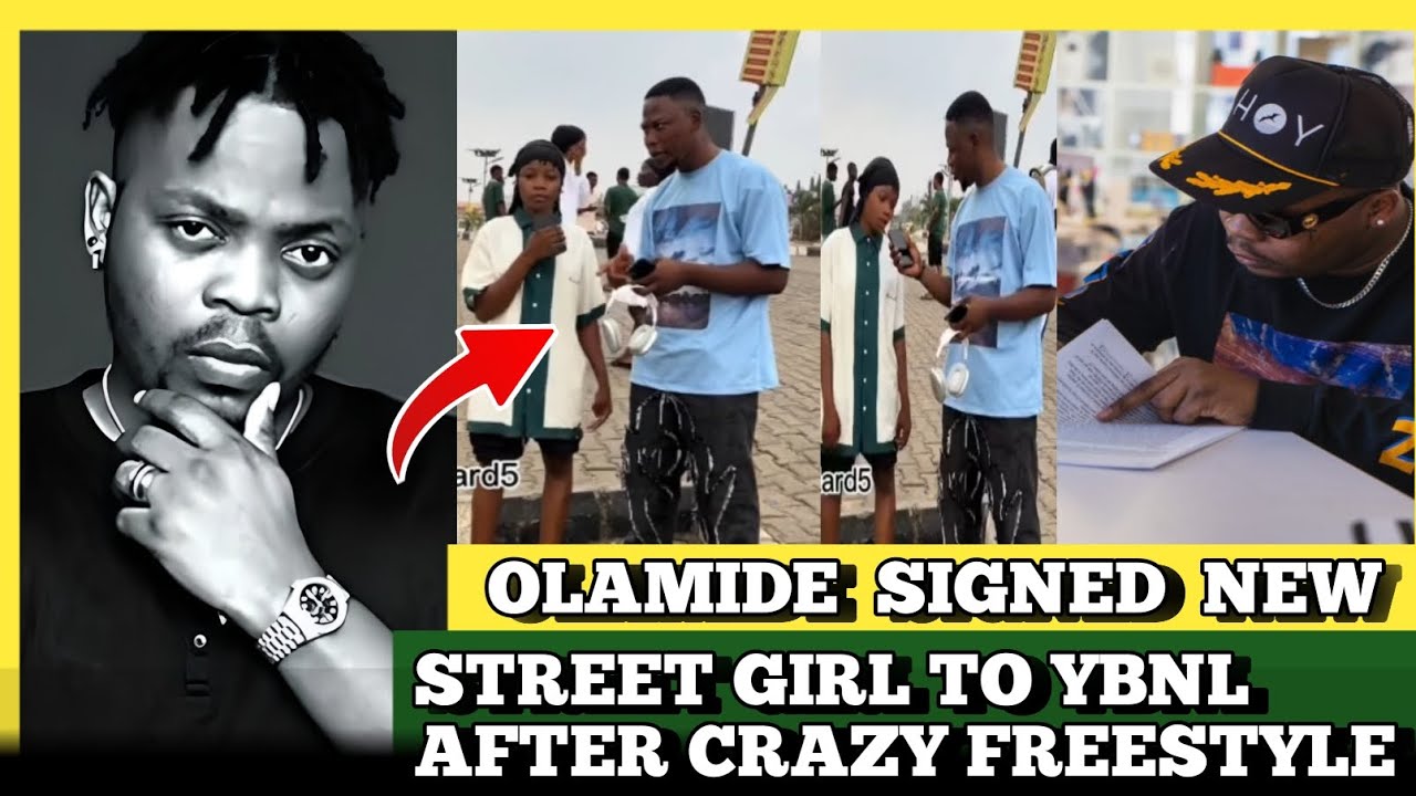 Olamide was shock by street girl with crazy freestyle as she beg ...