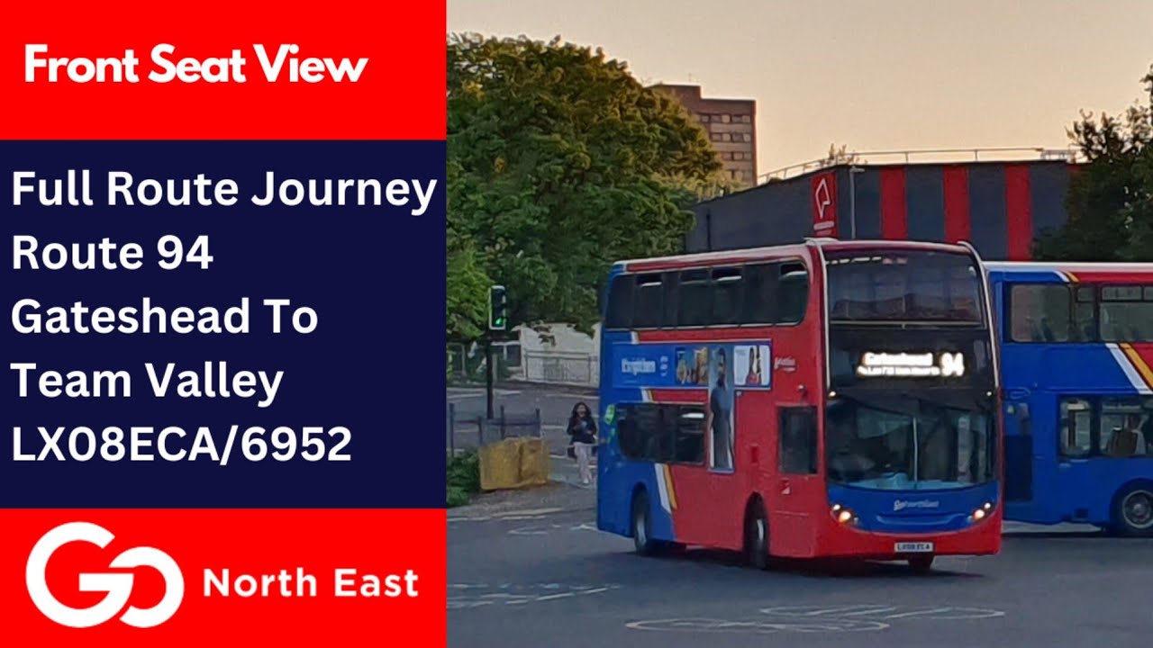 Full Route Journey | Go North East Bus Route 94 Loop - Gateshead ...