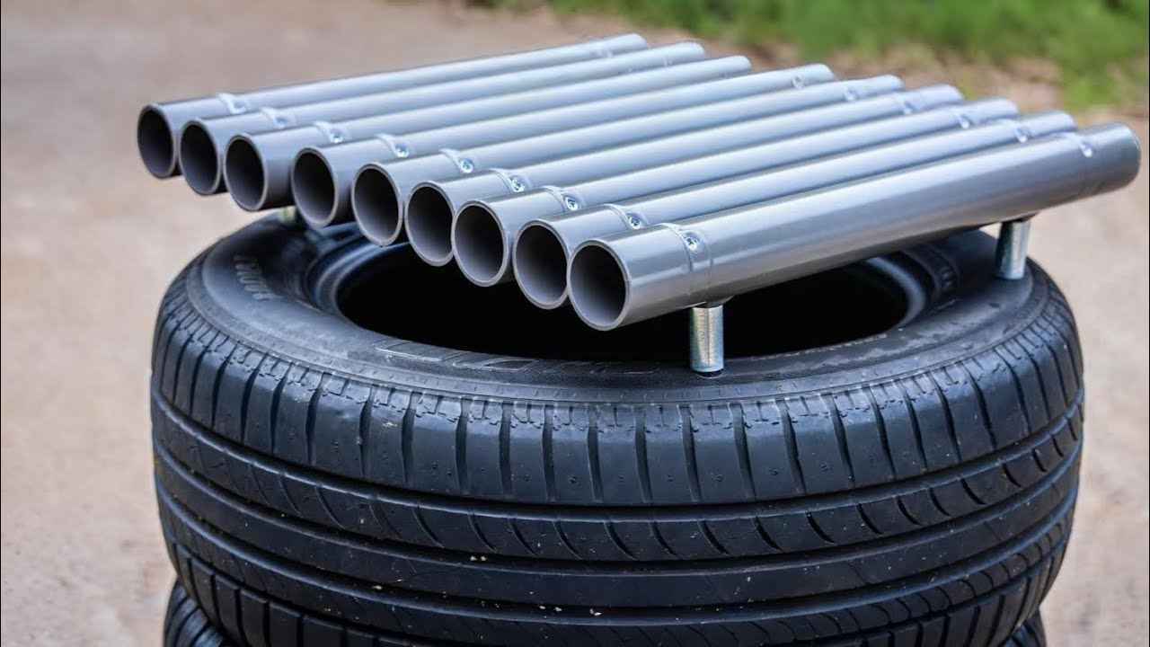 Why Didn't I Know This Sooner! Simple Idea from Car Tires + PVC Pipes ...