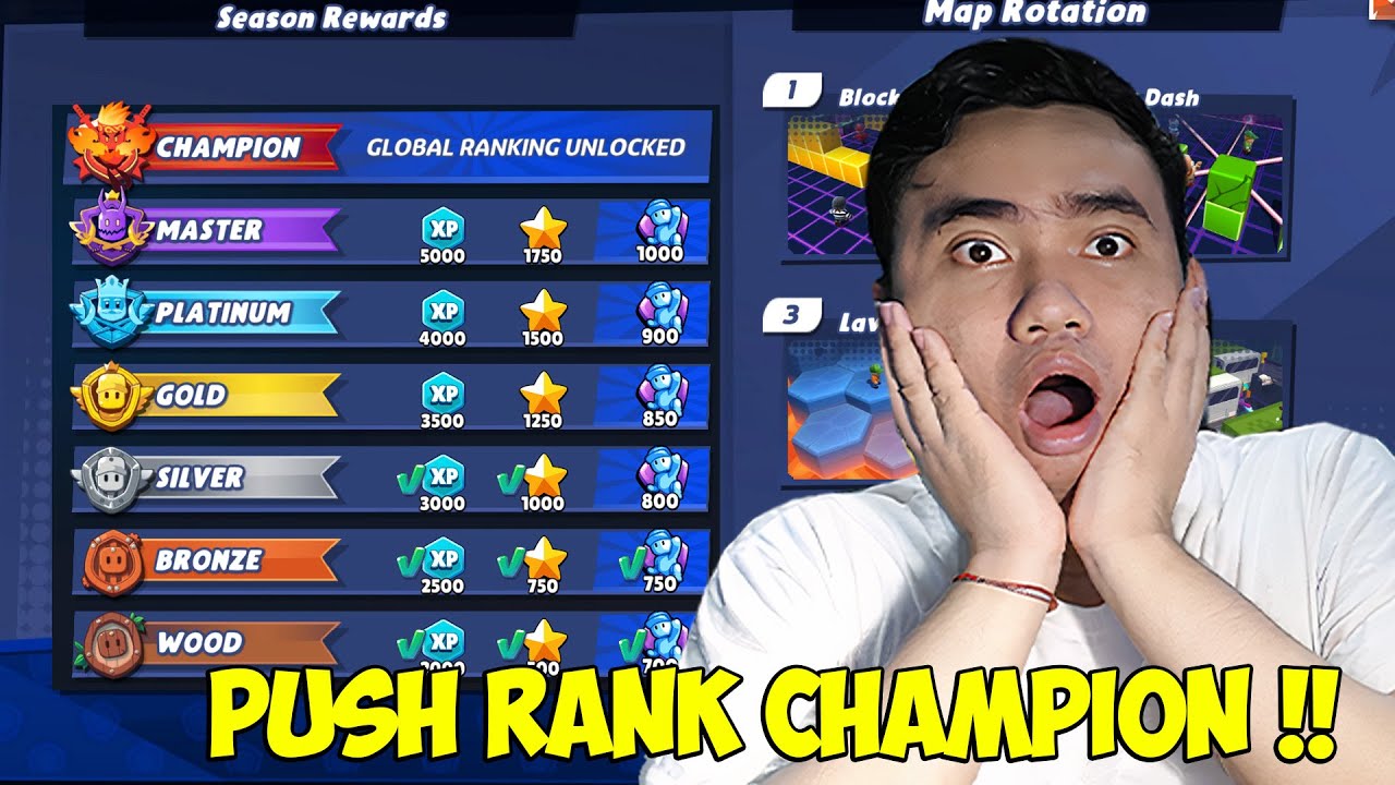 PUSH RANK CHAMPION NEW UPDATE?! LETSGO KITA MABAR! - Stumble Guys - YouTube