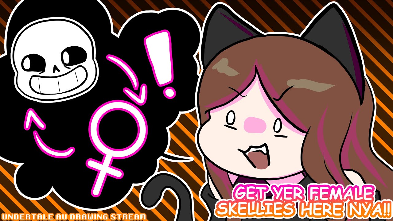 FEMALE SKELLIES??? Undertale AU art stream! Plz read description~ - YouTube