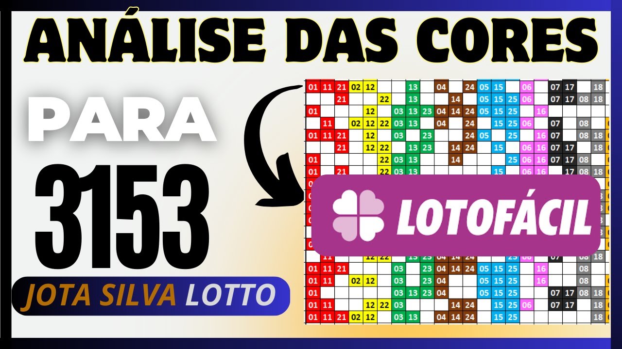 LOTOFÁCIL 3153 | ANÁLISE ESPECIAL TABELA DAS CORES - YouTube
