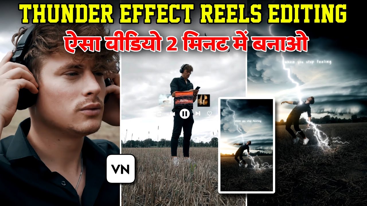 How To Make Thunder Effect Reels || Instagram Trending Reels Editing ...