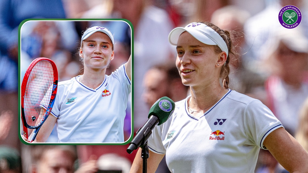 "I don't like being the favourite" | Elena Rybakina | QF On-court ...