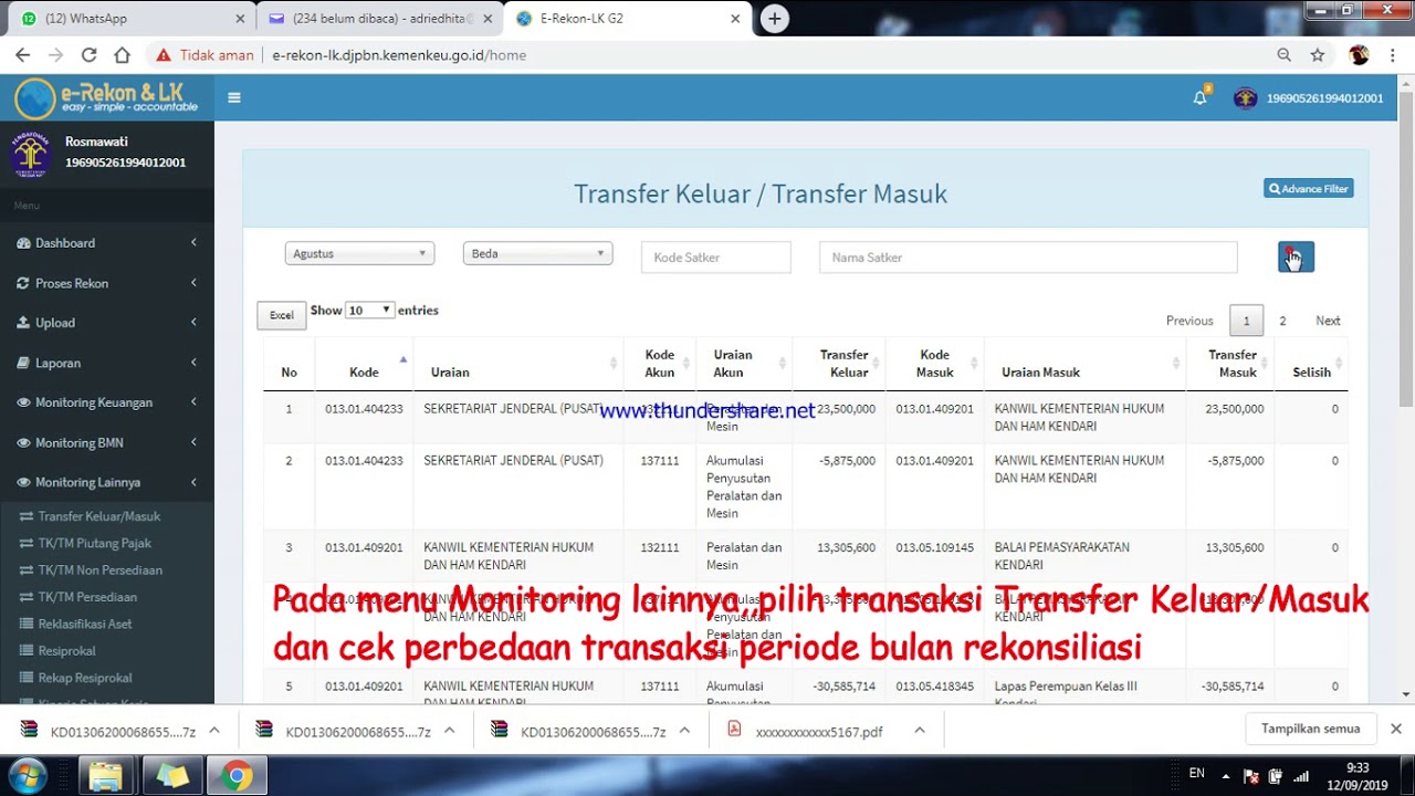 Pengecekan Laporan E rekon - YouTube