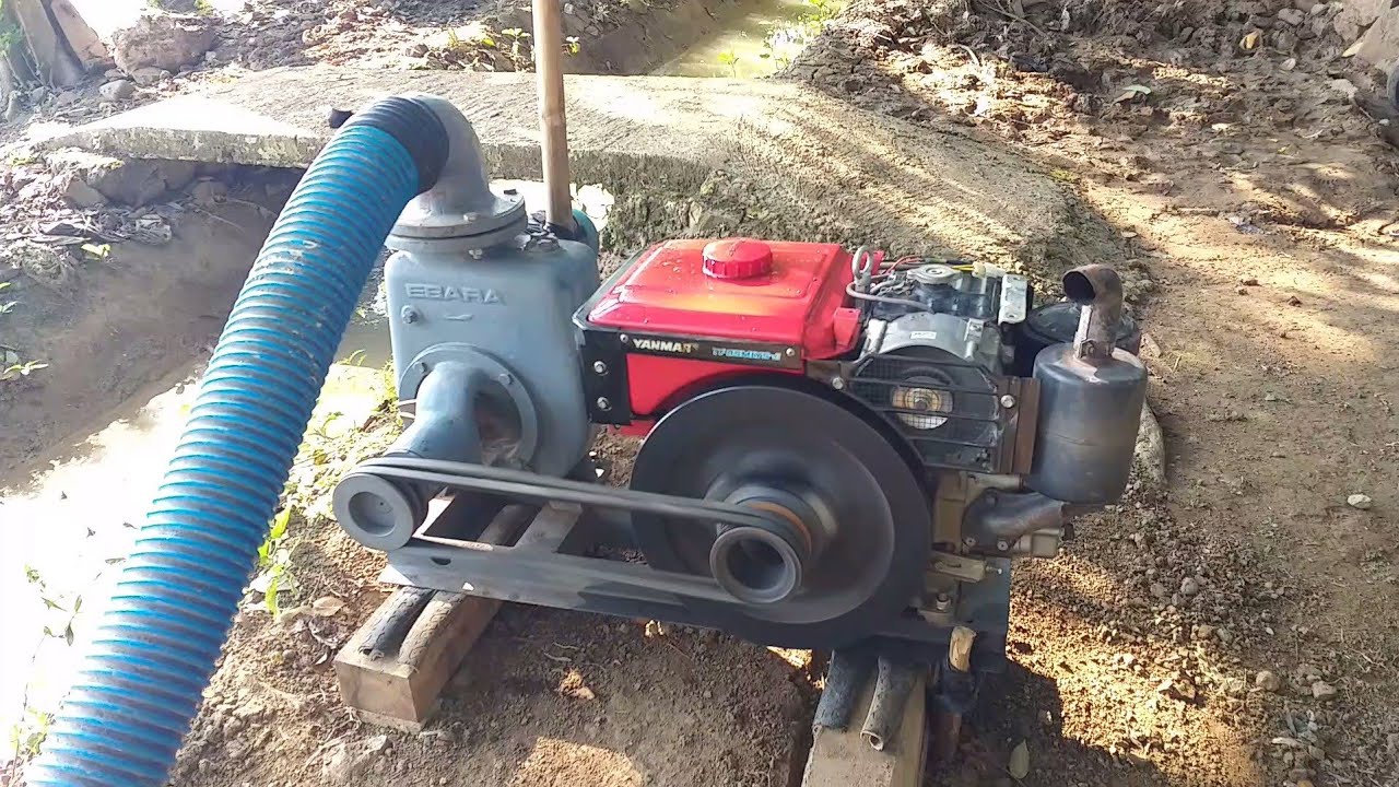 POMPA AIR EBARA 4 INCH, DIESEL YANMAR 8,5 HP , UNTUK PENYALURAN AIR KE ...