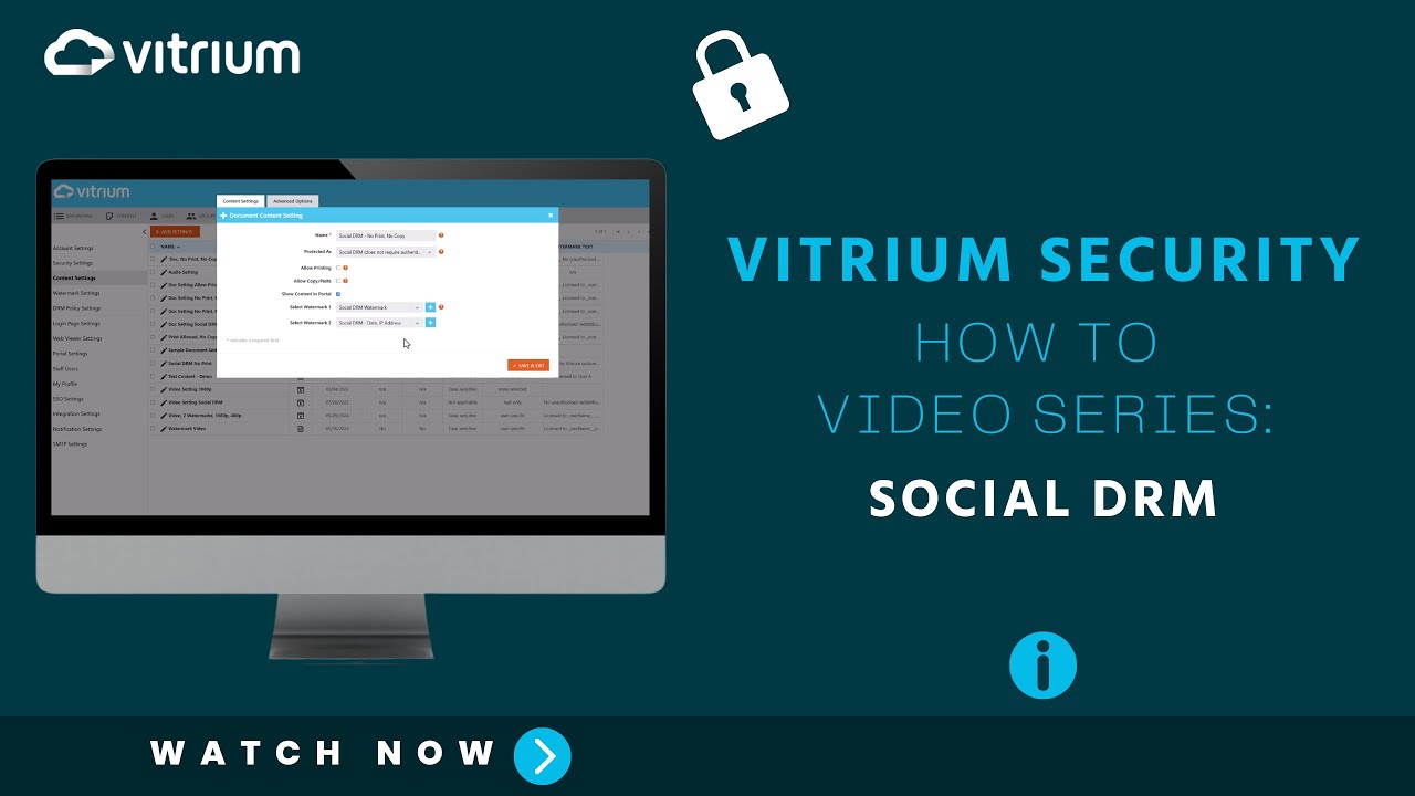 How to Use Social DRM Policies in Vitrium's DRM Software - YouTube