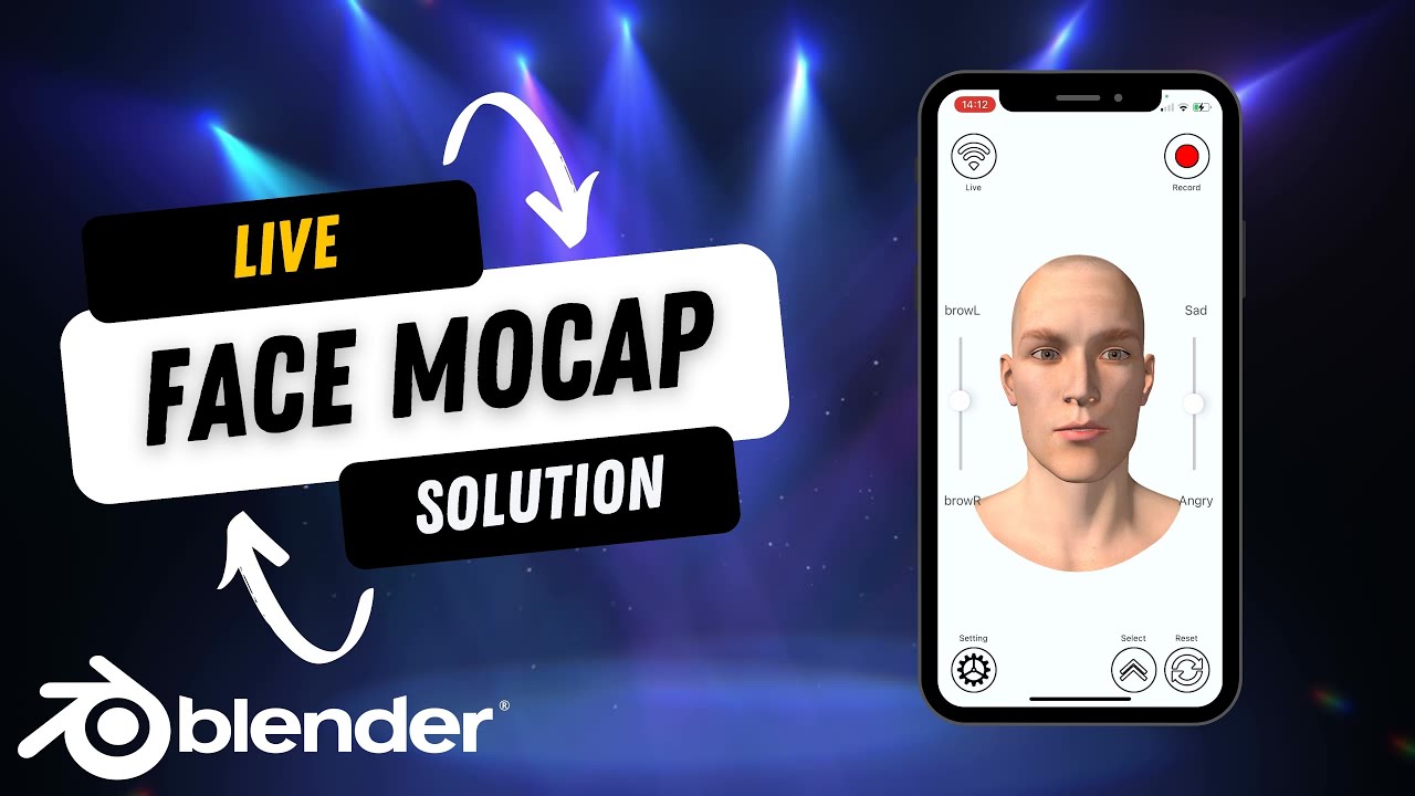 Transfer Face Motions in Realtime to Blender - Facemotion3d - YouTube